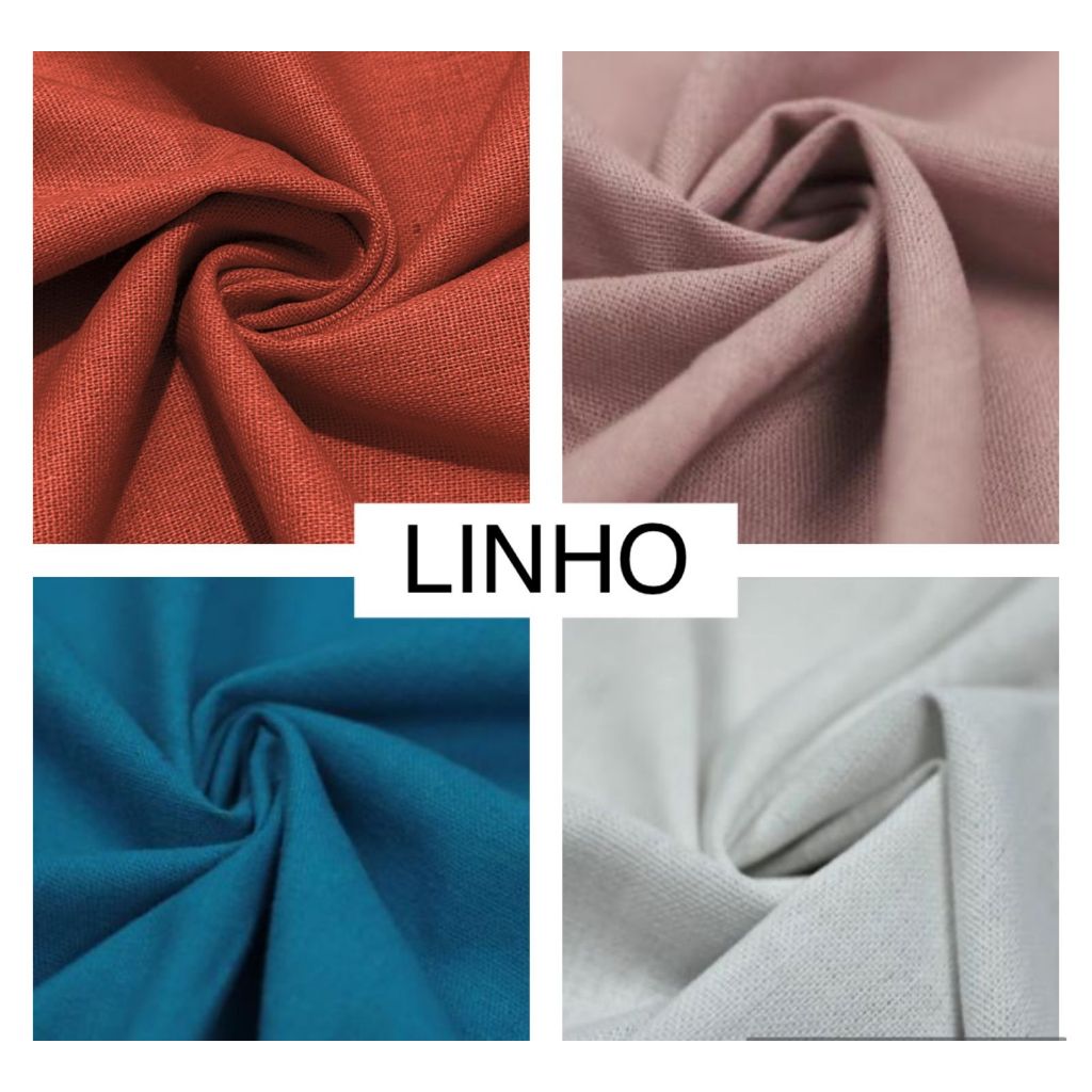 Tecido Linho Misto Premium 1mt X 1,40mt RF222 | Shopee Brasil
