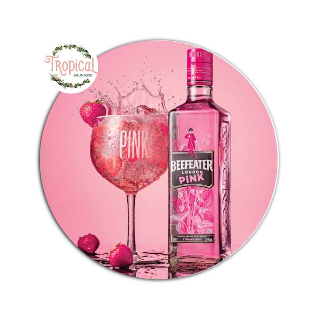 PAINEL REDONDO TEMA: BEBIDA ROSA | Shopee Brasil