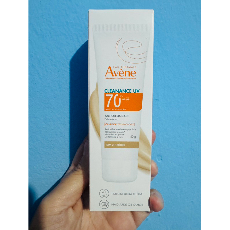 Protetor Solar Antioleosidade Avène Cleanance UV FPS70 40g TOM 2 MEDIO | Shopee Brasil