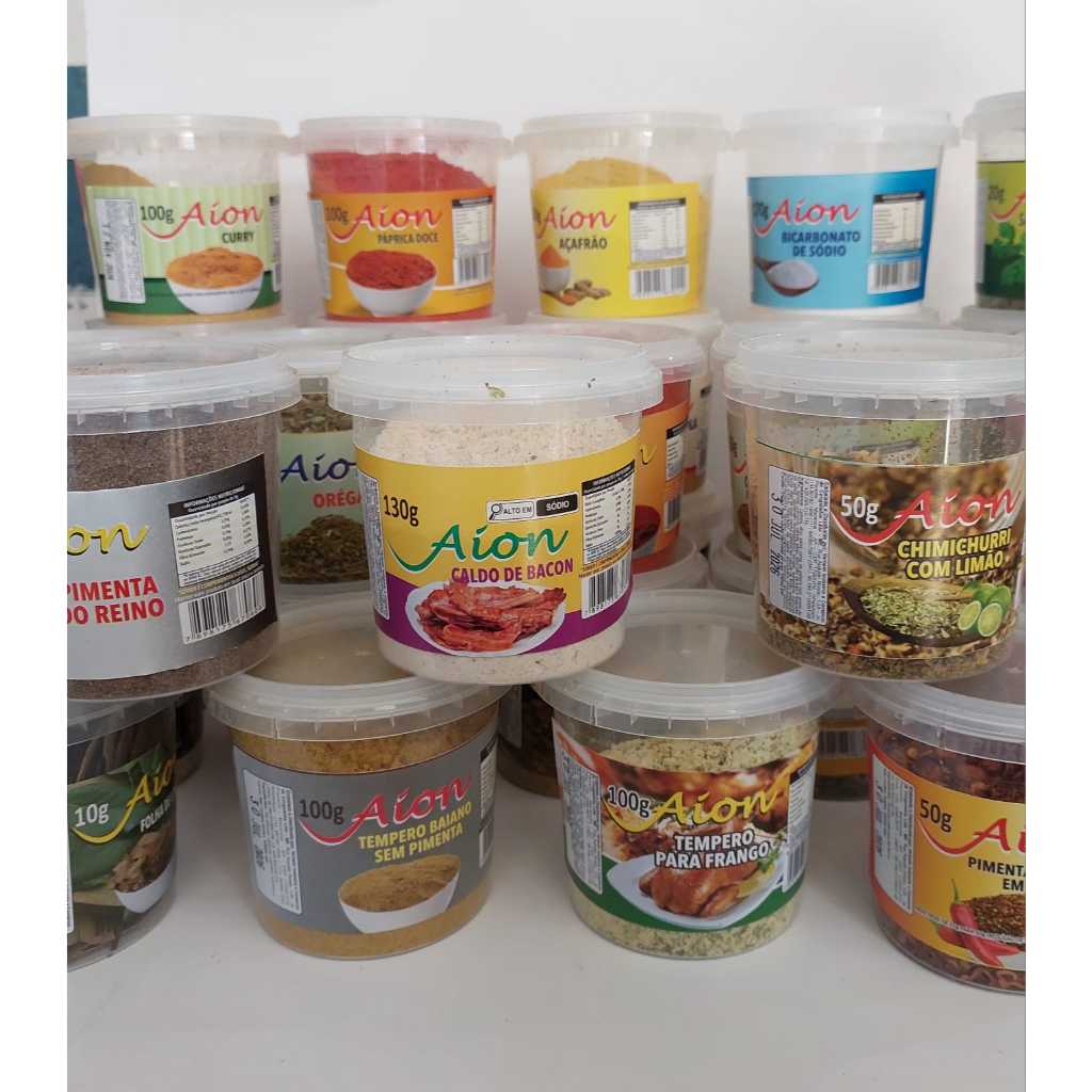 KIT TEMPERO E CONDIMENTO C/6 POTES | Shopee Brasil