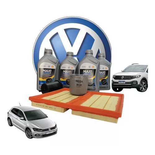 Kit Troca Óleo * Shell Maxi 5w40 Vw 508/509 Original Polo, Tcross ...