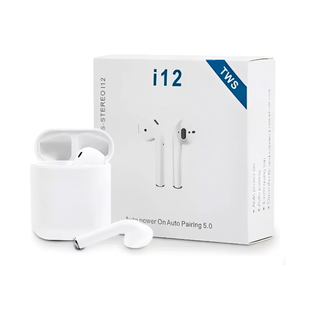 Fone de ouvido Bluetooth i12 TWS iOS/Android Original V5.0 Touch | Shopee Brasil
