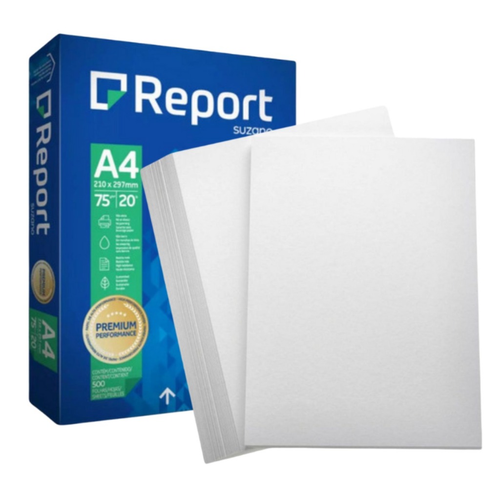 Pacote de folha a4 suzano com 500 folhas premium - melhor papel para impressões , escritório ...