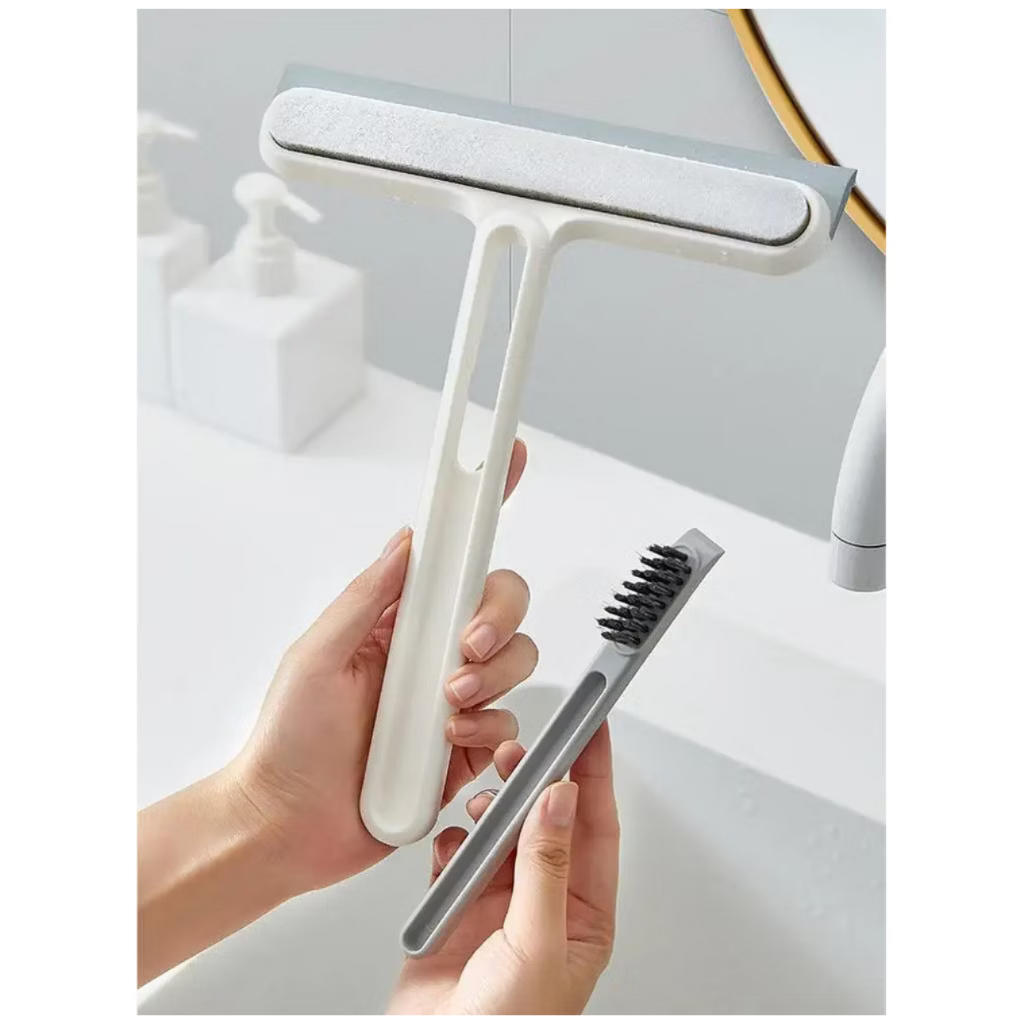 Rodo Com Escova Limpa Vidros 3 Em 1 Rodo Limpa Vidro Pia Azulejos ...