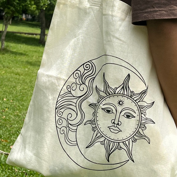 Ecobag Equinox: Eclipse (Lua e Sol) | Shopee Brasil