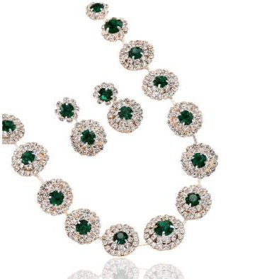 Conjunto colar e brincos strass festa, casamentos , noivados e bailes ...