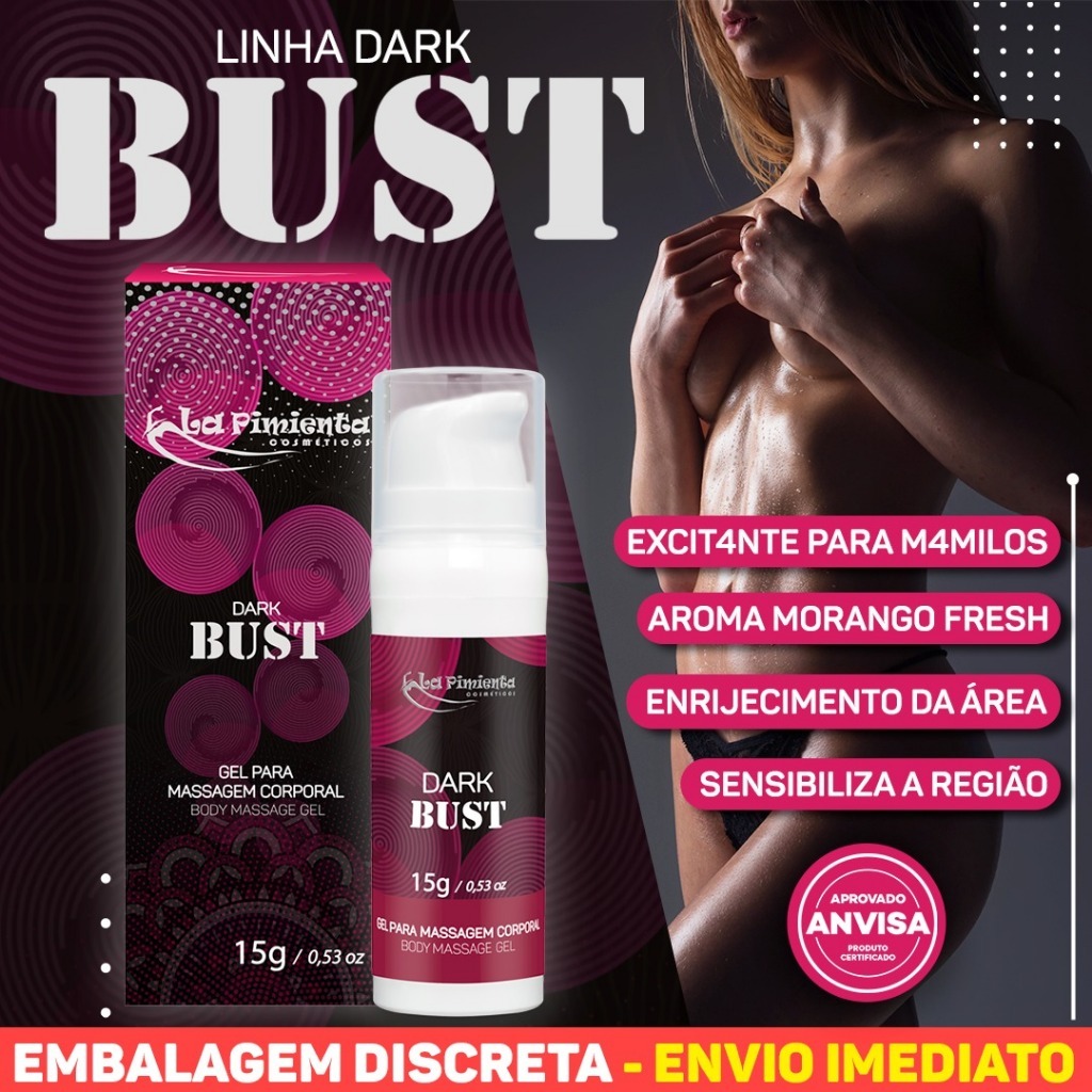 GEL SUPER EXCITANTE PARA OS MAMILOS DARK BUST SABOR MORANGO FRESH La Pimienta Sex Shop | Shopee ...