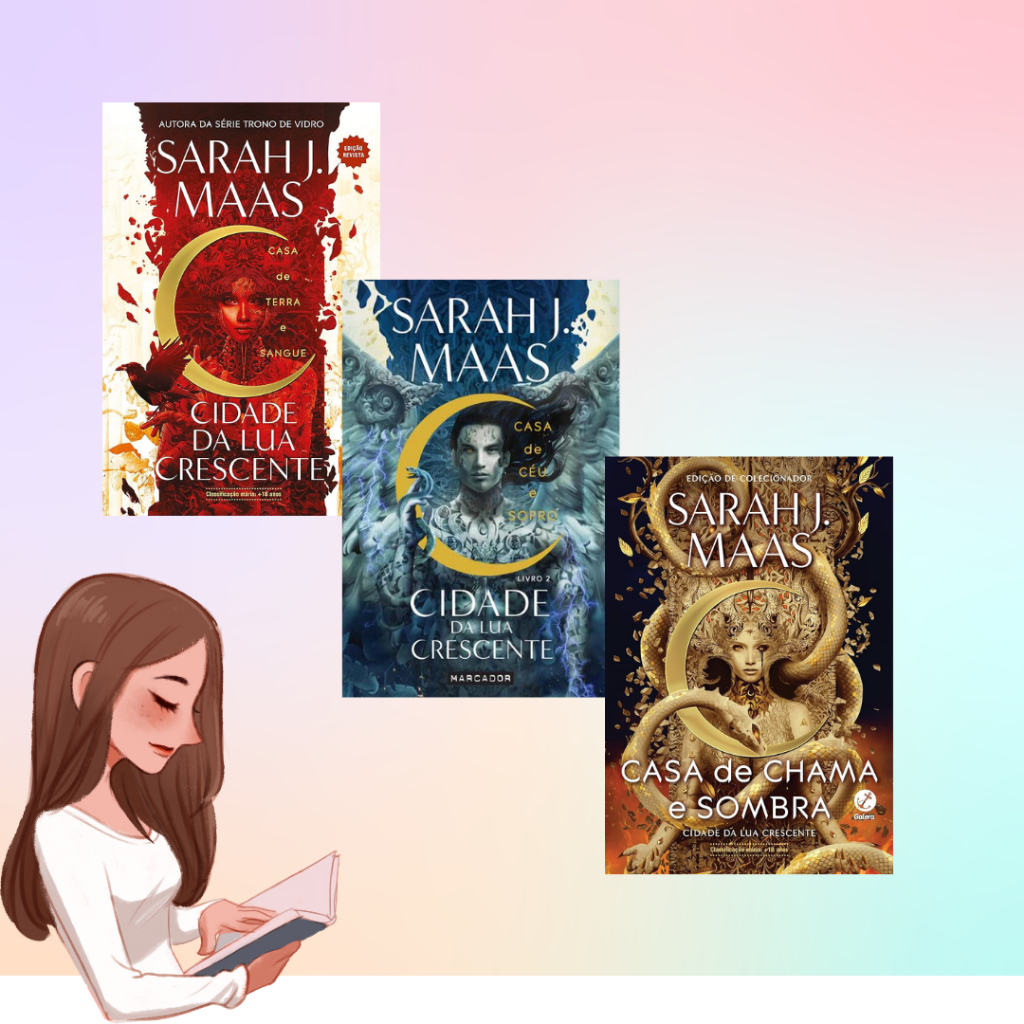 Kit Cidade da Lua Crescente (Volumes 1, 2 & 3) – Sarah J. Maas | Shopee Brasil