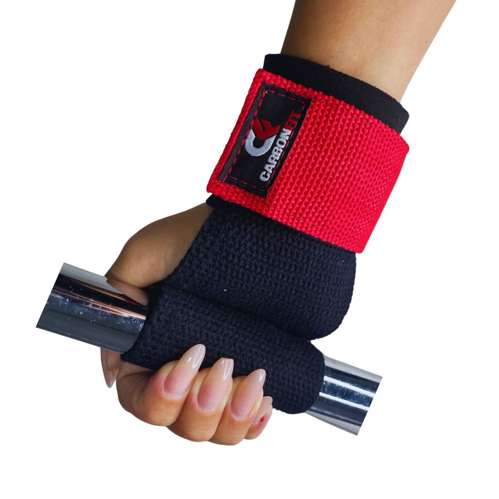 Luva Strap Grip Gancho X Carbon Musculação Academia Par | Shopee Brasil