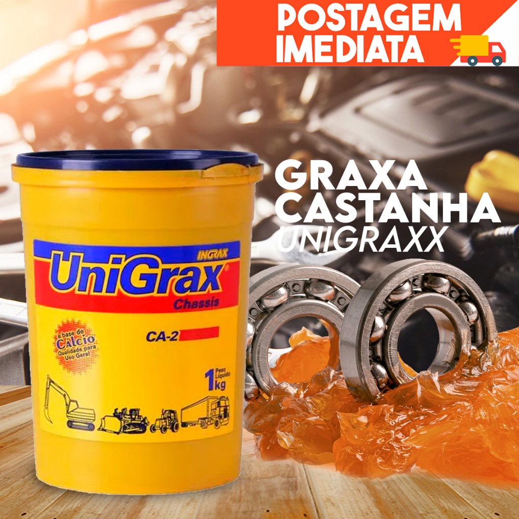 Graxa Castanha Unigrax Para Chassis Ca-2 1kg Ingrax | Shopee Brasil