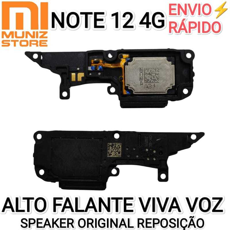Buzzer Redmi Note 12 4G Alto Falante Viva Voz Speaker Original de ...