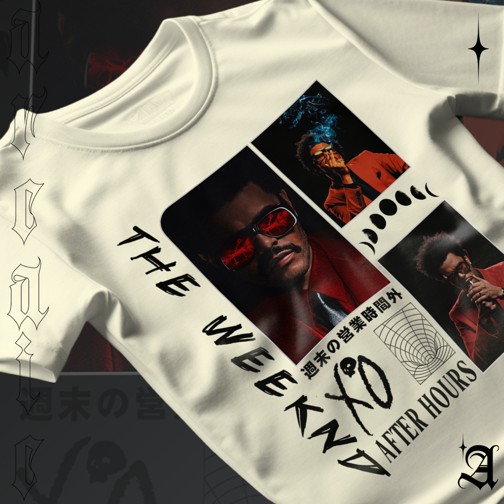 Camsieta OVERSIZED e Basica The Weeknd Xo After Hours Moon Graphic ...