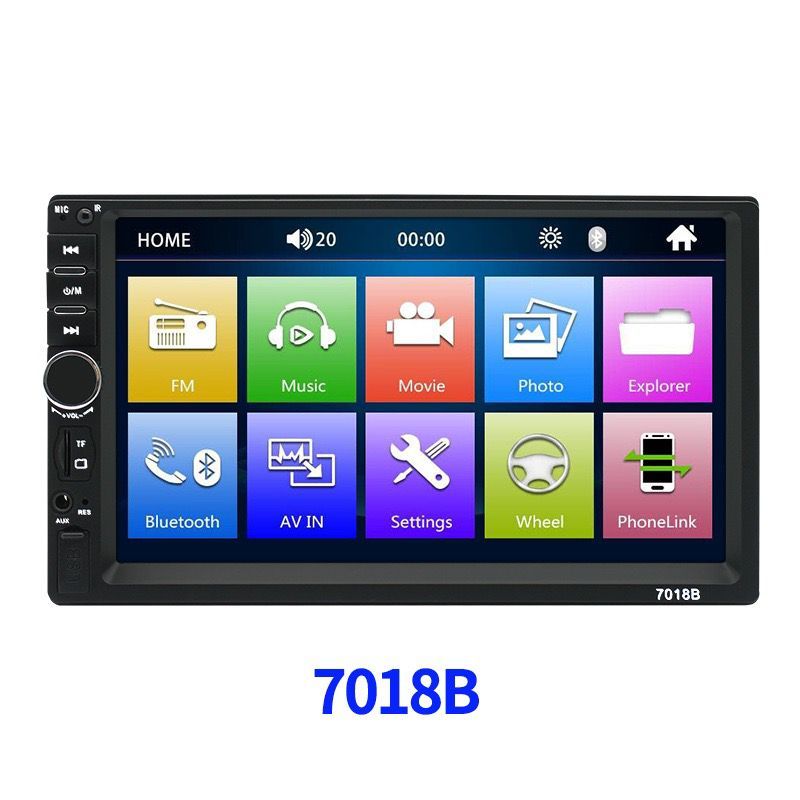 Central Multimídia MP5 Automotiva 7 Polegadas USB/AUX/TF Com Mirrorlink ...