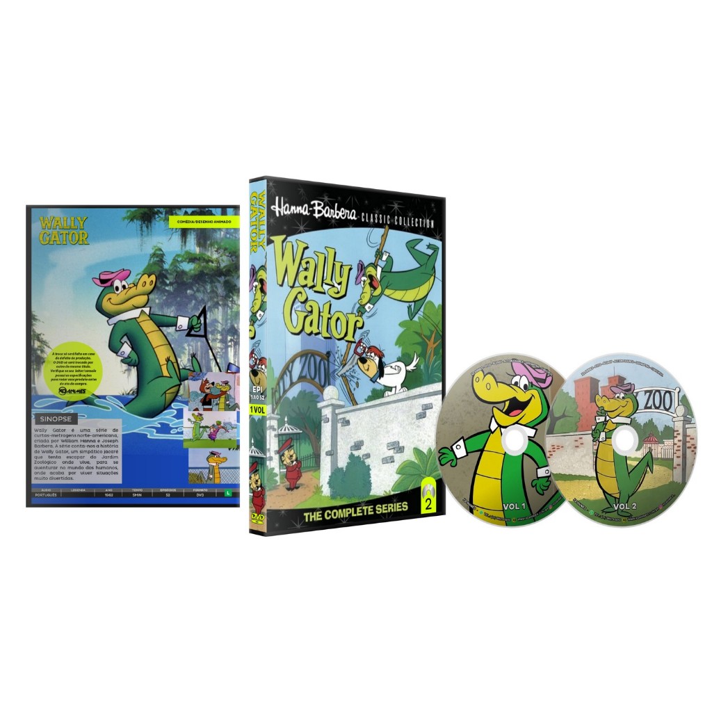 Dvd Wally Gator Série Completa Dublado Hanna Barbera | Shopee Brasil