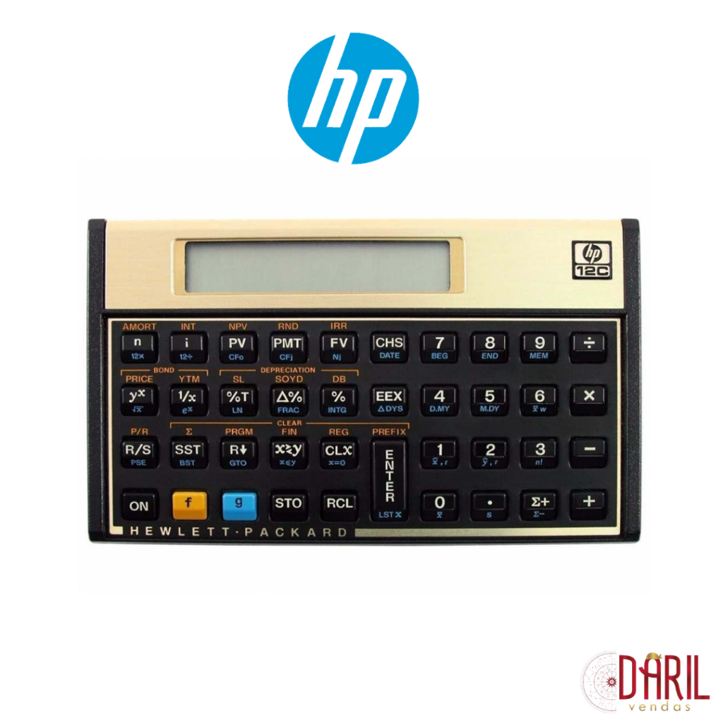 Calculadora Financeira 12C Gold - HP | Shopee Brasil