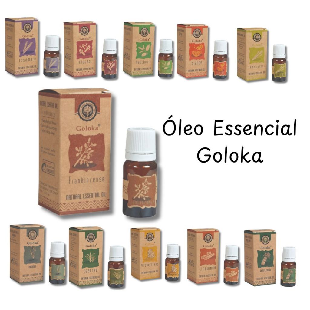 Oleo Essencial Goloka Indiano Importado Blend Puro de 05 a 10 ML ...