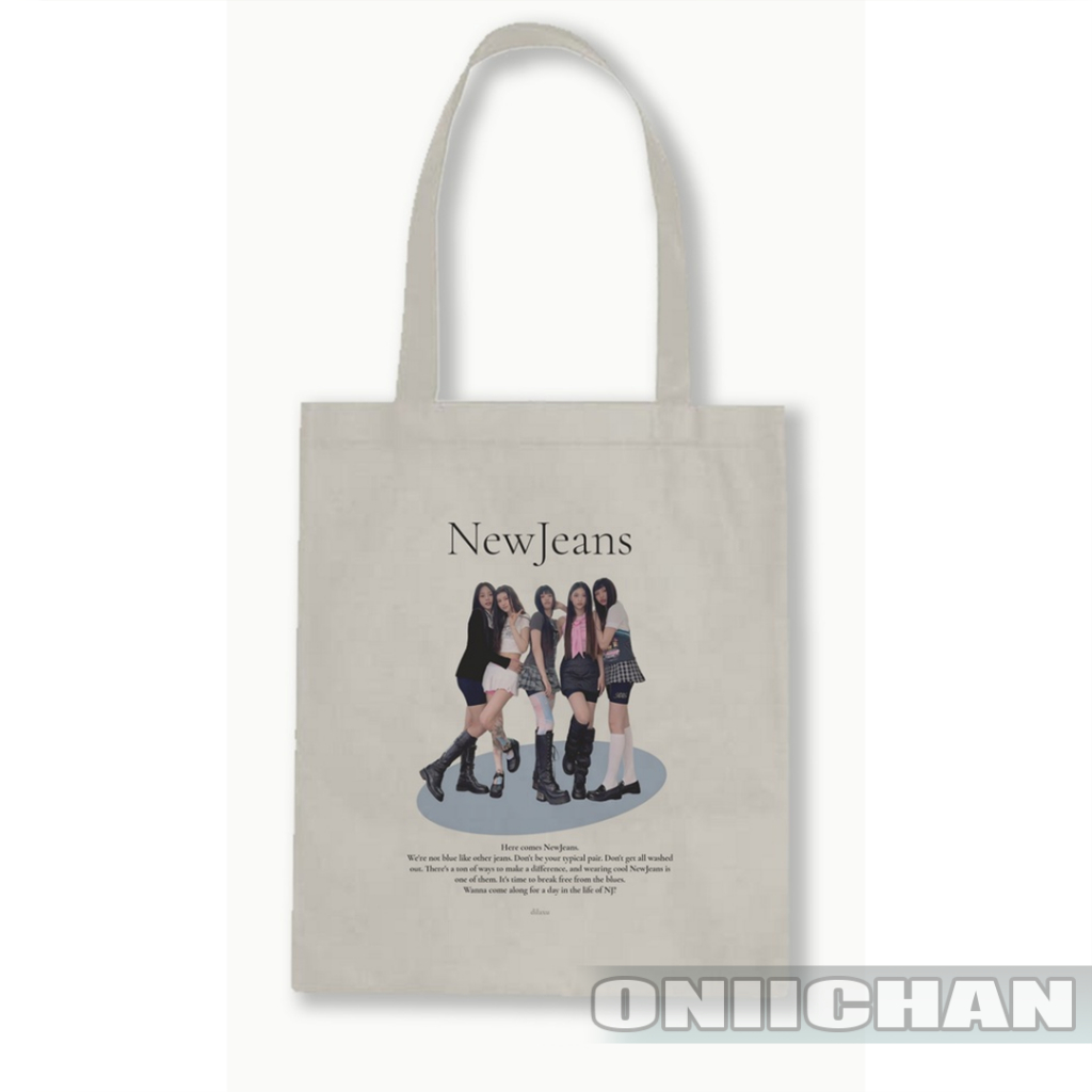 Bolsa Sacola Ecobag NewJeans Grupo Kop | Shopee Brasil