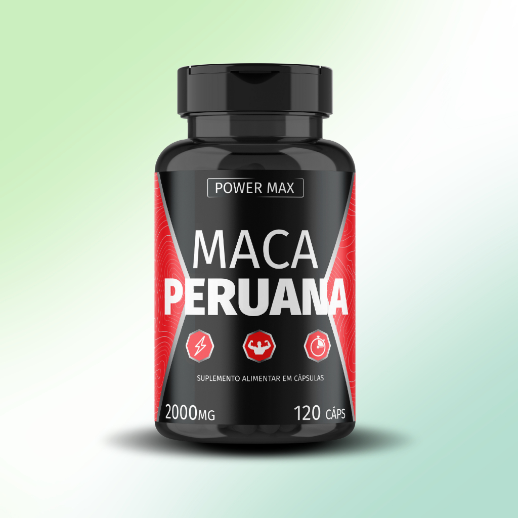 Maca Peruana Power Max 2000mg 120 Cápsulas 100% Premium - Escorrega o Preço