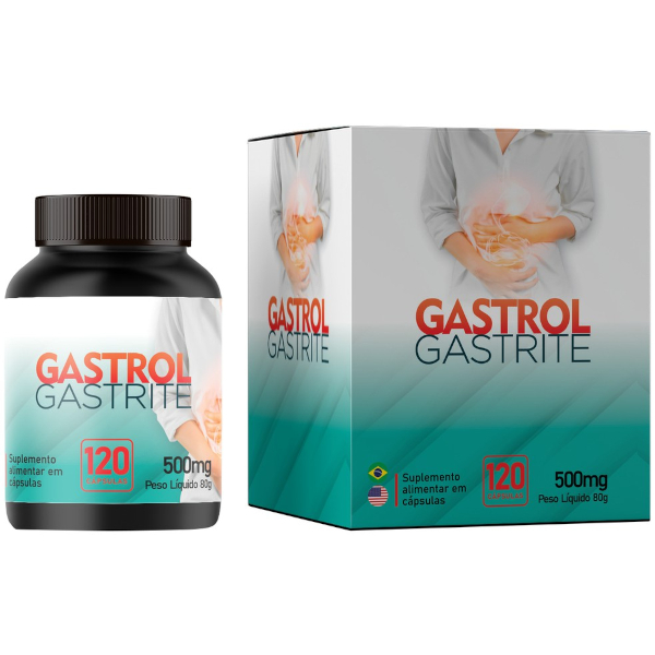 Gastrol Gastrite 120 Capsulas 500mg Premier Natural | Shopee Brasil