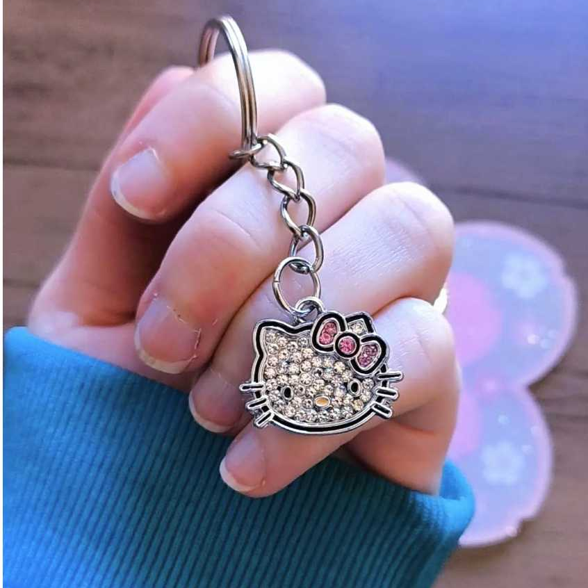 Chaveiro Hello Kitty Brilhante Strass Sanrio Fofo Aesthetic Y2k Kawaii ...