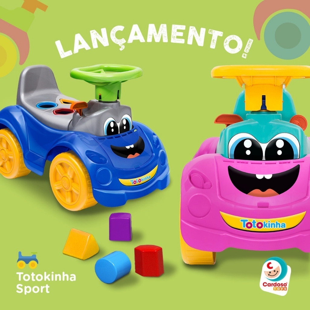 Totoka Sport Triciclo - Motoca Totokinha Com Peças Geométricas ...