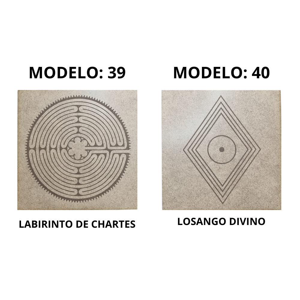 kit 2 gráficos radiônicos mdf 3mm 20x20cm - radiestesia - modelos 39 e ...