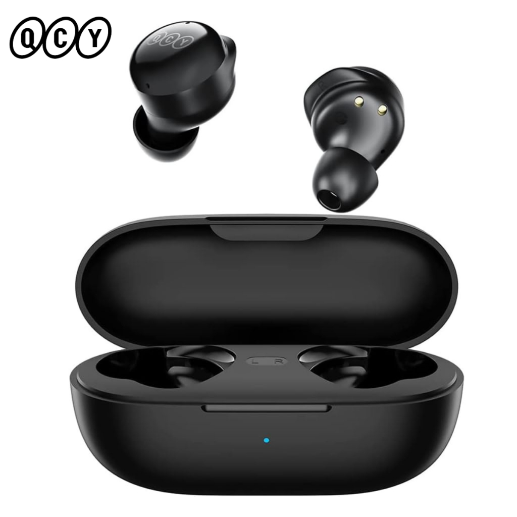 Fone de Ouvido Sem Fio QCY T17 Bluetooth 5.1 Modo Baixa Latência Game e Microfone ENC - Preto ...