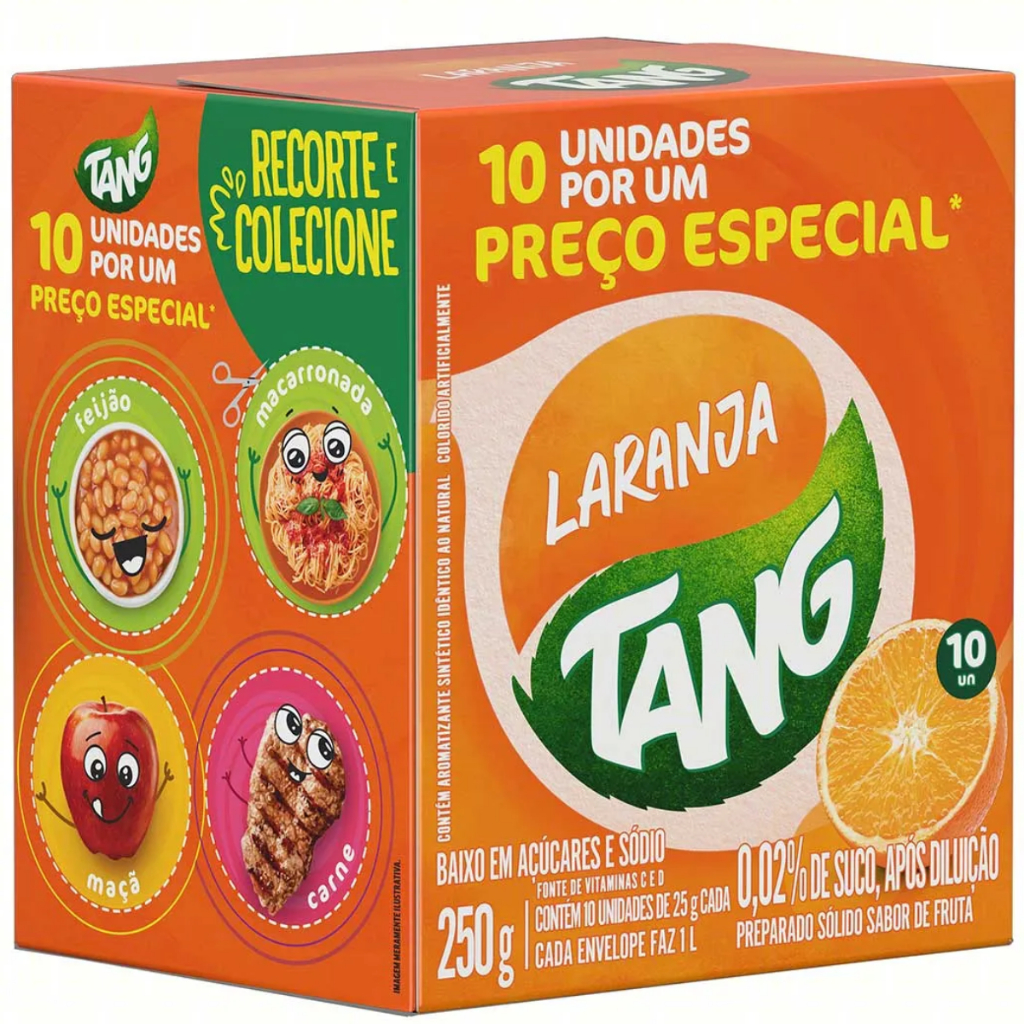 Suco Em Pó Tang Laranja Docinha Caixa 348g - 15 Un. De 18g | Shopee Brasil