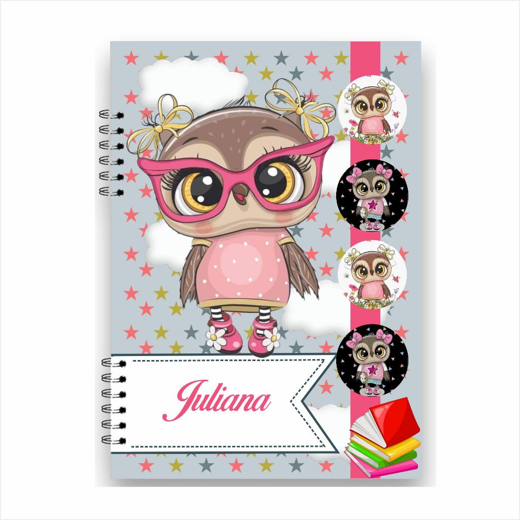 60 Mini Agendas 10x15cm personalizadas para brinde e lembracinhas ...