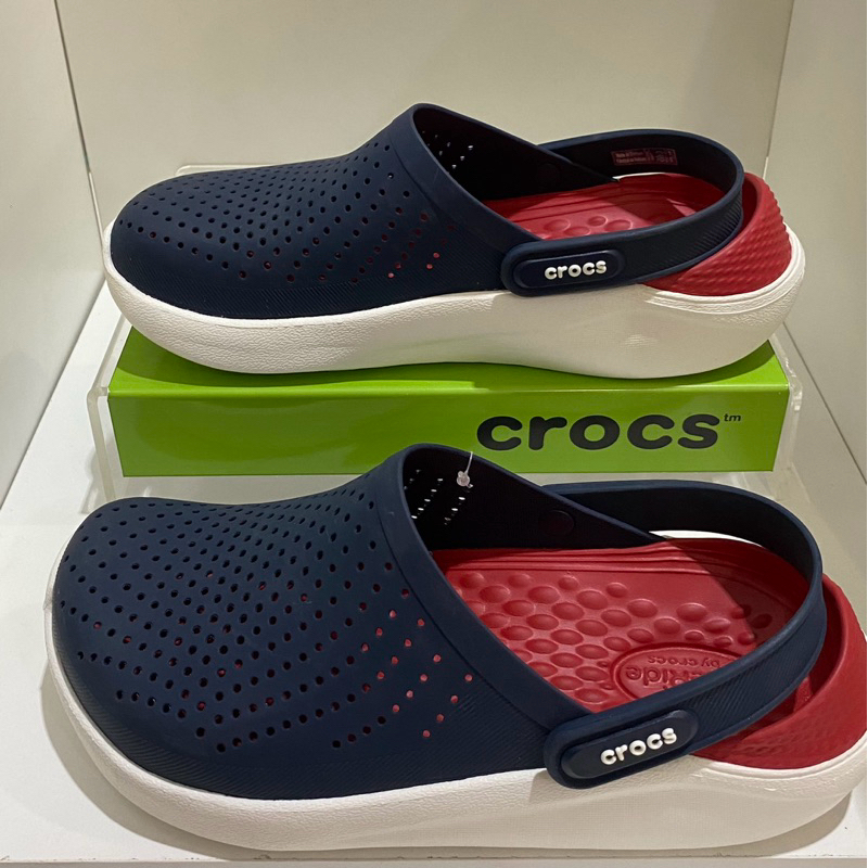 Crocs Literide Clog Navy/Pepper | Shopee Brasil