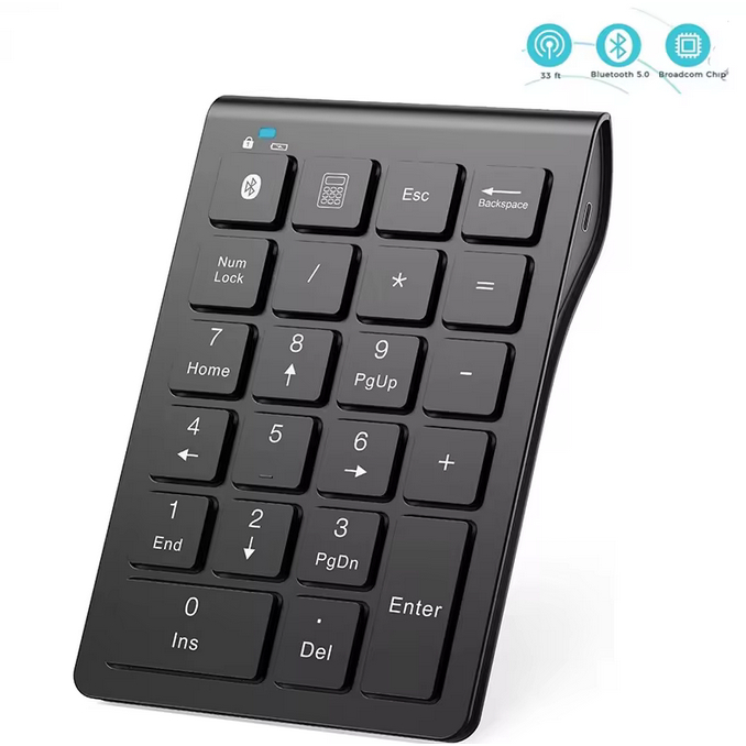 Teclado Numérico Externo, Slim, 22-Teclas, Bluetooth | Shopee Brasil