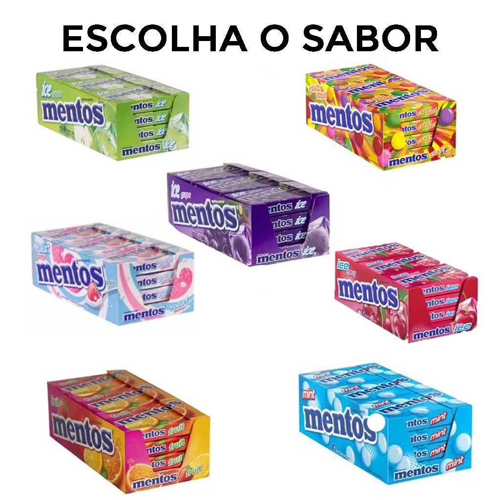 Bala Mentos Slim Box Diversos Sabores c/12un - Perfetti | Shopee Brasil