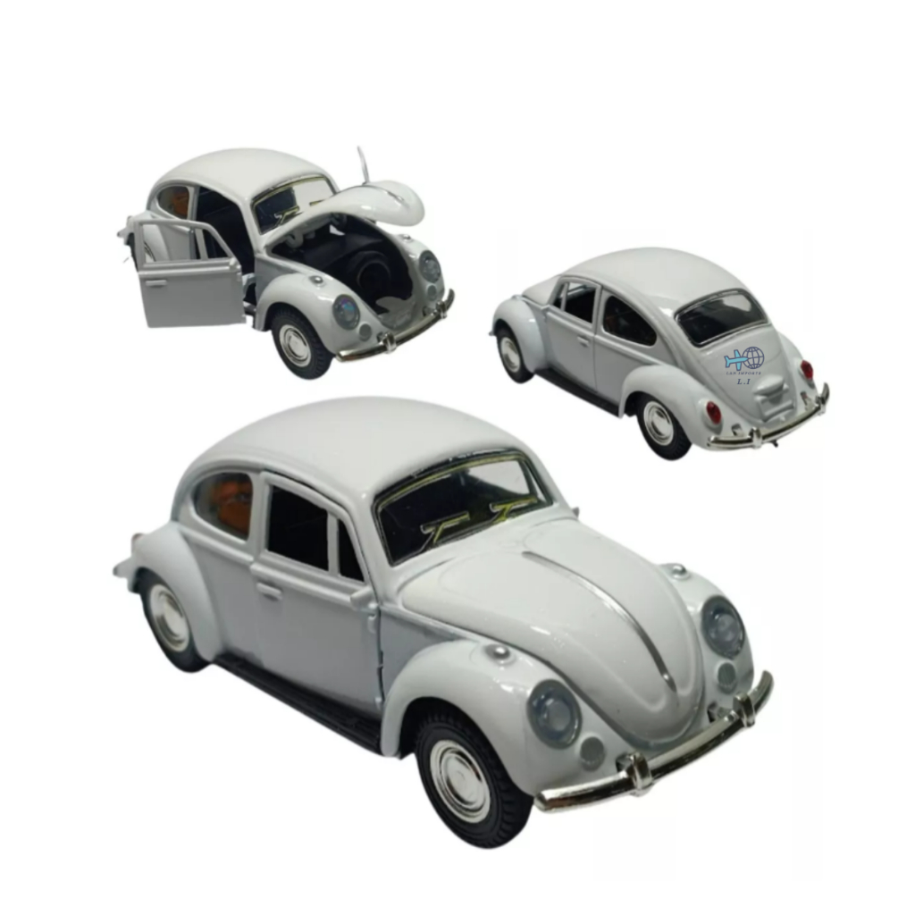 Carrinho De Ferro Fusca Fusquinha Abre Porta Capô Fricção Miniatura ...