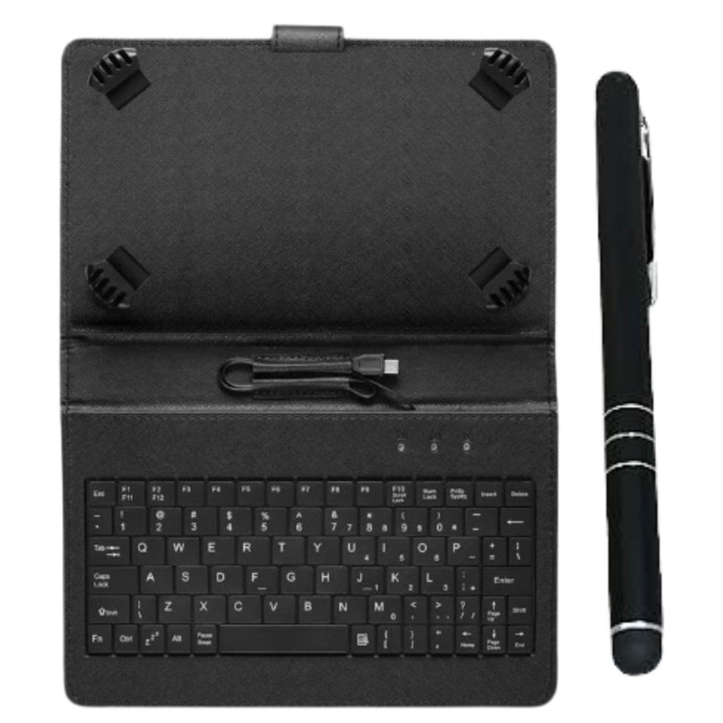 Capa com Teclado Usb Tipo C Para Tablet Galaxy A7 Lite Tab A8 M8 com ...