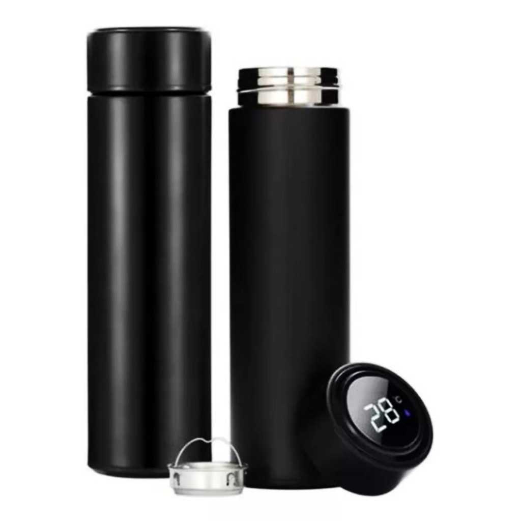 Garrafa Témica Digital Inox Squeeze Água Gelada Display Preto | Shopee ...