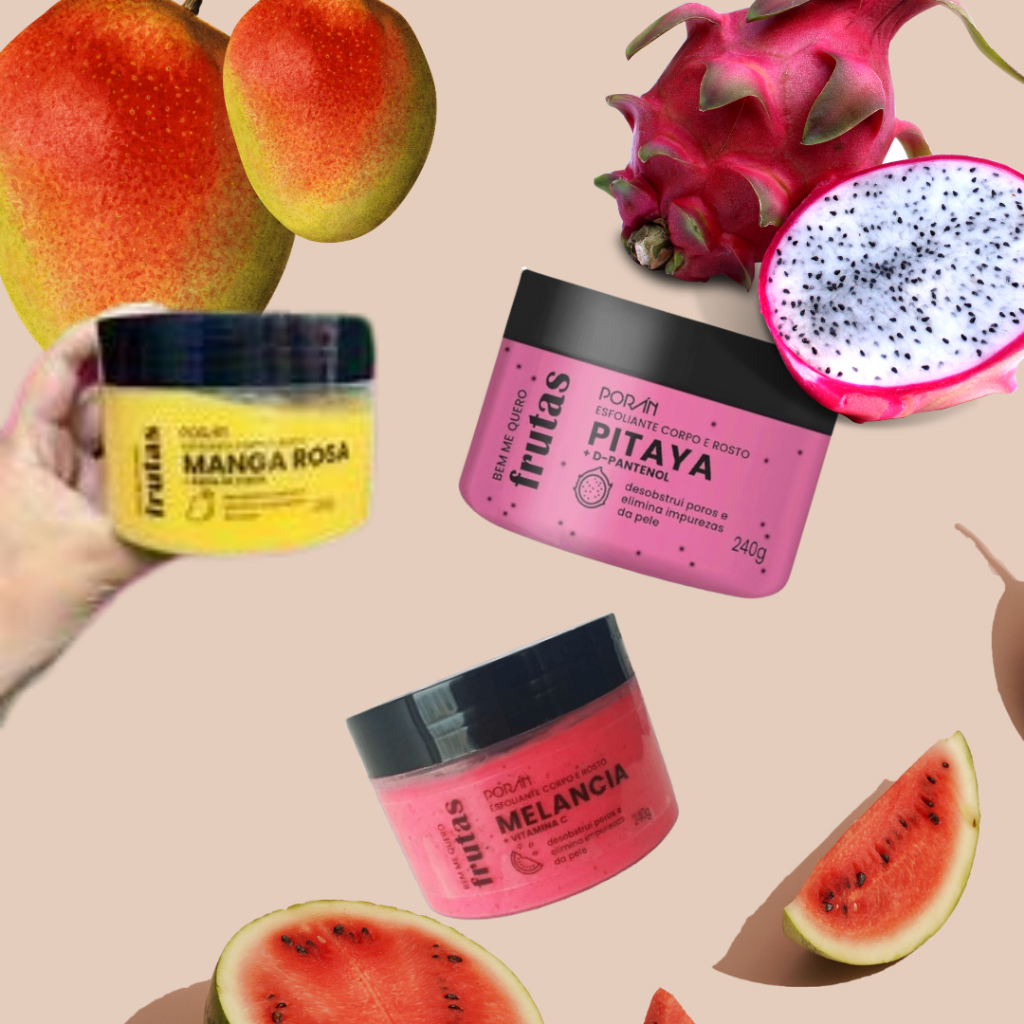 Kit 2 Esfoliante Corpo e Rosto Porán | Shopee Brasil