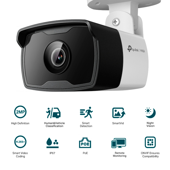 Câmera de Segurança Monitoramento Externa Cfvt 1080hp Visão Noturna ...