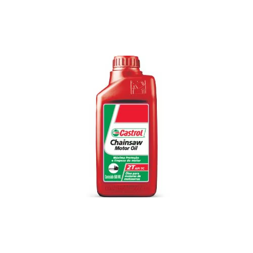 Oleo Lubrificante 2 Tempos Castrol Chainsaw motor Oil 500ml | Shopee Brasil