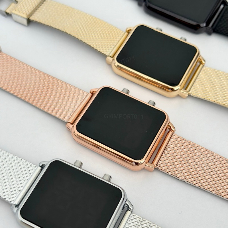 Relógio Feminino Digital Quadrado Led Luxo | Shopee Brasil