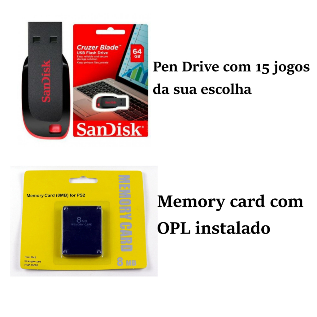 KIT OPL COM 30 JOGOS OU PS2 COMPLETO | Shopee Brasil