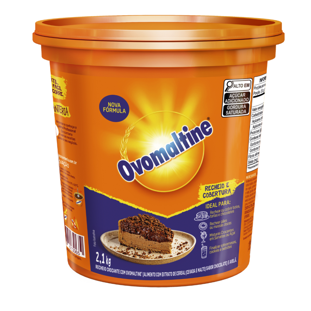 Ovomaltine Recheio Crocante Pasta Com Ovomaltine 2,1kg - Faz a Boa!