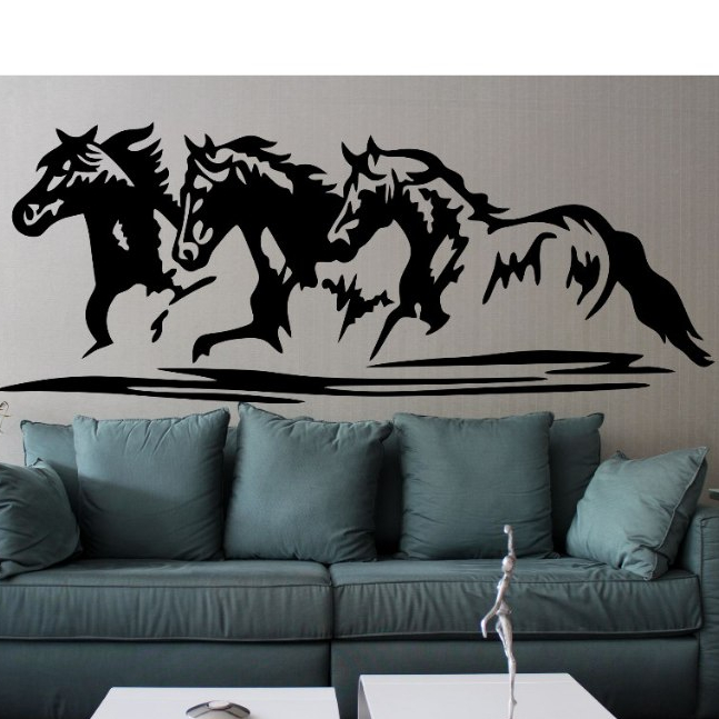 Adesivo de parede Cavalo 1,10x0,45cm | Shopee Brasil