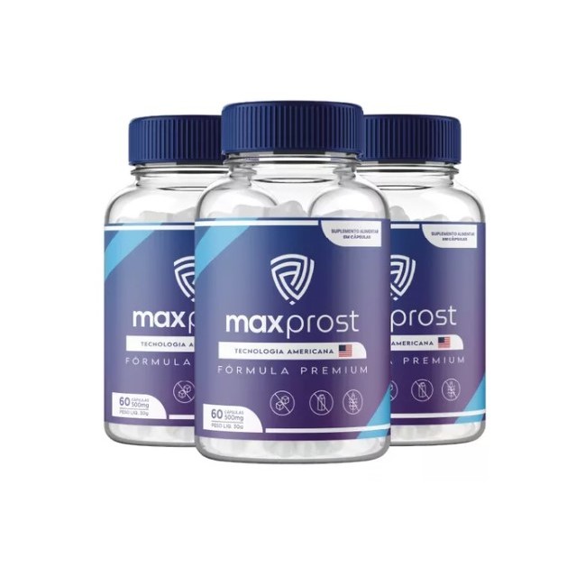 3 Potes Max Prost 100% Original - 180 Cápsulas | Shopee Brasil