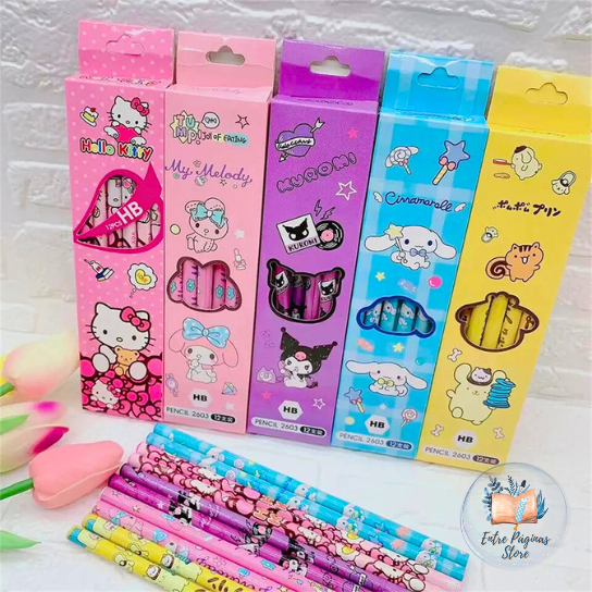 Lápis HD Escolar Sanrio - Hello Kitty e Sua Turma | Shopee Brasil