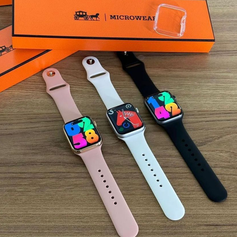 Smartwatch 2024 W59 Mini Pro Com Ilha Dinâmica Original Microwear 41mm ...