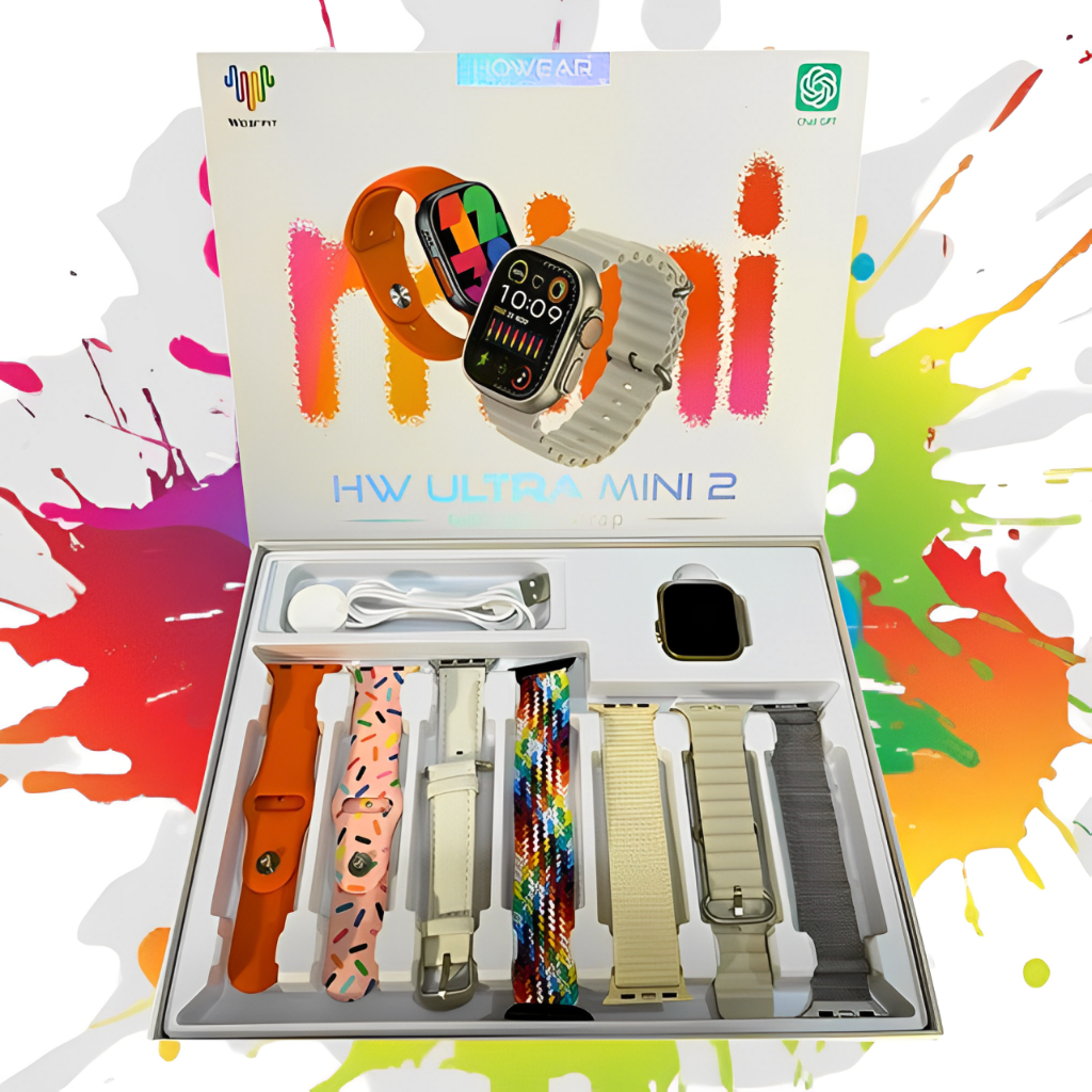 Smartwatch Relógio Hw Ultra 2 Mini 41mm Series 9 Com 7 Pulseiras IP 67 Modelo 07/2024 | Shopee ...