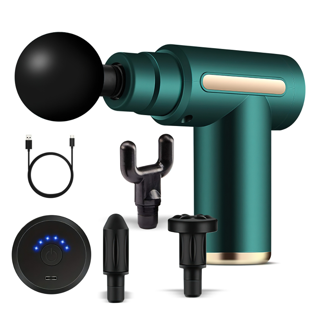 Portátil Pistola Massageadora Elétrico alta frequência Profissional Muscular Pistola Massagem ...