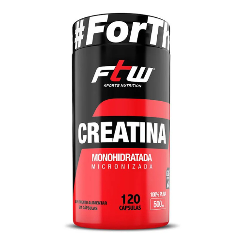 Creatina Monohidratada Micronizada 120 Cáps Ftw Shopee Brasil