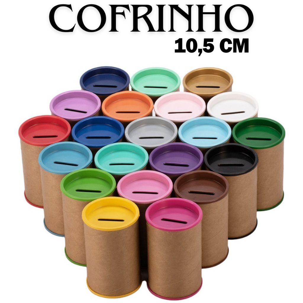 Kit Cofrinho Papelão 10,5cm Para Personalizar - Cofre Lembrancinha ...