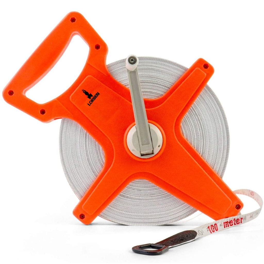 Trena 100m Fita Fibra de Vidro Lorben Aberta Medidor 330ft 12mm ...
